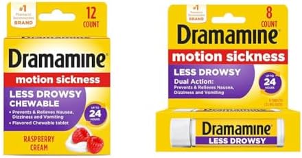 Amazon.com: Dramamine Motion Sickness Relief Less Drowsy Chewable ...