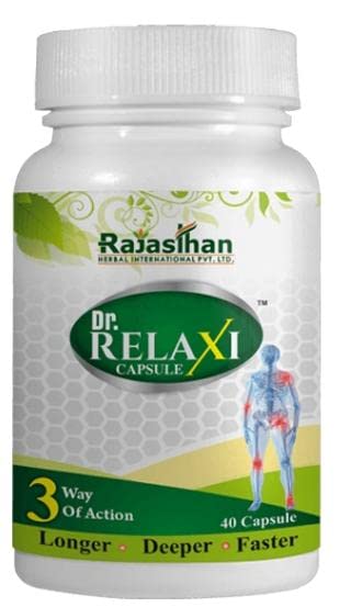Dr. Relaxi Capsules 40 Capsules Pack of 2 : Amazon.in: Health ...