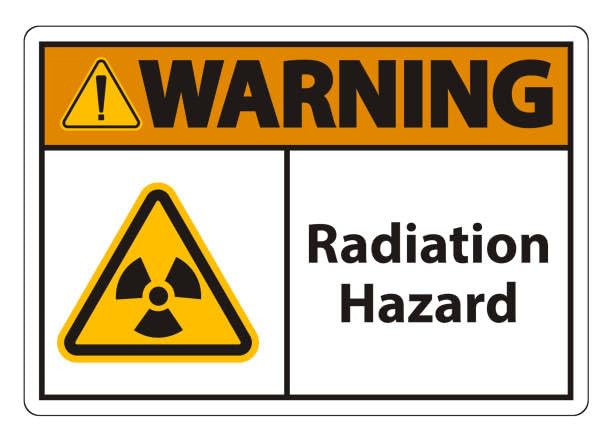 WARNING - RADIATION HAZARD SIGN | Waterproof Sticker : Amazon.in ...