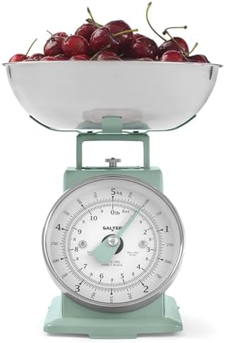 KitchenCraft Living Nostalgia Mechanical Kitchen Scale with Bowl in ...