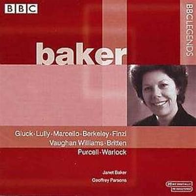 Janet Baker, Mezzo-Soprano-Oeuvres De Gluck, Lully, Marcello, Berkeley ...