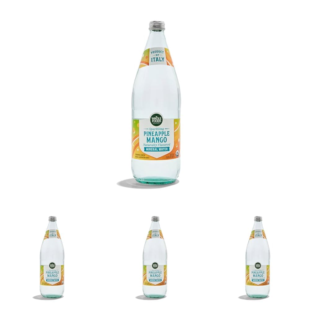 Snapklik.com : Whole Foods Market, Organic Pineapple Mango Italian Sparkling Mineral Water, 33.8 ...