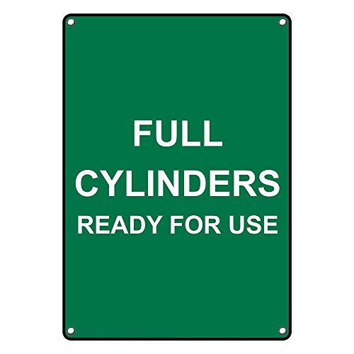 Weatherproof Plastic Vertical Full Cylinders Ready for Use Sign with ...