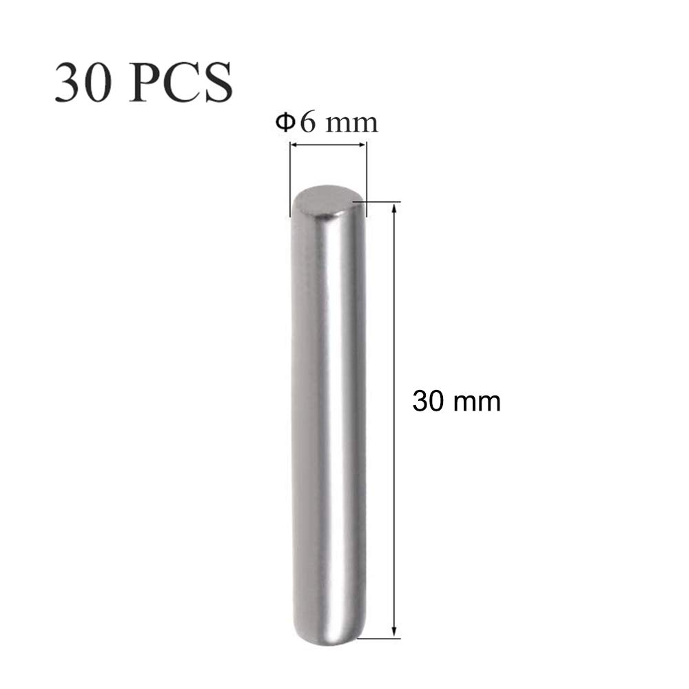 Snapklik.com : Yesallwas 30 Pcs 6mm X 30mm Dowel Pin Stainless Steel ...