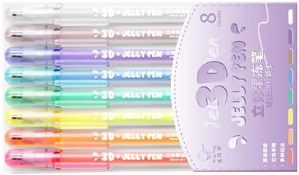 Amazon.com: MEELYHOME 3D Jelly Pens, 8/12 Colors Candy Color Gel Ink ...