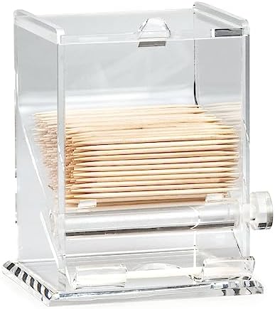 Amazon.com: Tablecraft Products Glass Toothpick Dispenser with Picks ...