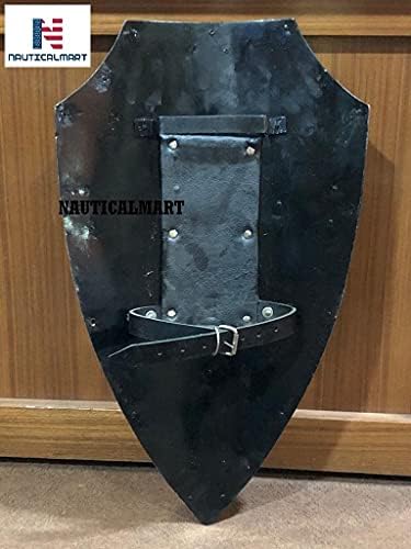 Amazon.com: Hand-Forged Gothic Layered Steel Cross Shield Medieval ...