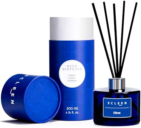 Amazon.com: Xcleen Reed Diffusers for Bathroom, 6.7 oz(200ml) Citrus ...