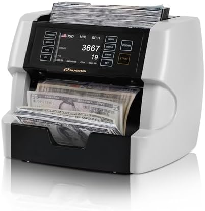 NUCOUN VC-3 Mixed Denomination Money Counter Machine, Value Counting ...