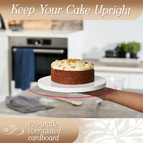 Snapklik.com : Thick, Round Cake Boards, 14-Inch Round White - Sturdy ...
