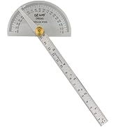CUTHARD Stainless Steel 180 Degree Protractor – Angle Finder, graduated ...