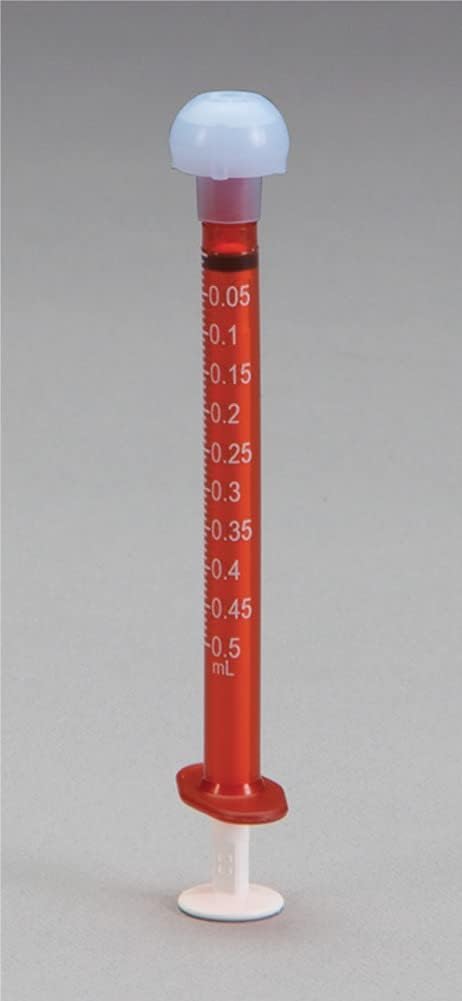 Amazon.com: BAXA ExactaMed Oral Liquid Medication Syringe 0.5cc/0.5mL ...
