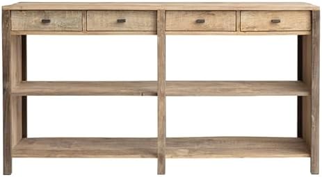 Amazon.com: Creative Co-Op Reclaimed Wood Console Table with 4 Drawers ...