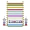 Amazon.com: FWTXZTER 12-Layer Wrapping Paper Rack, Wall Mount Ribbon ...