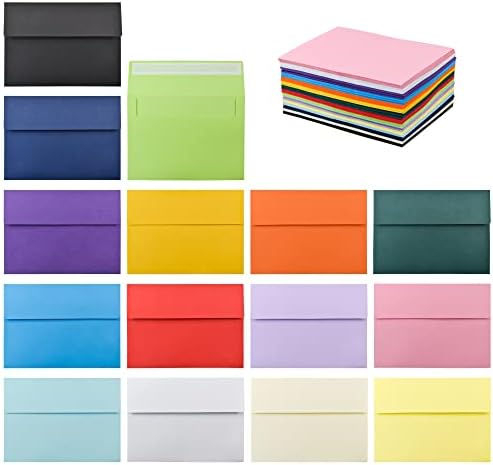 Amazon.com : VANRA 150 Pack Colorful Envelopes for Invitations A7 ...