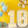 Amazon.com: 4ft Marquee Light Up Numbers 18 Large Numbers with Lights ...