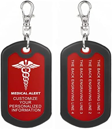 Amazon.com: mnmoom Medical Equipment Luggage Tag Medical Alert Zipper ...