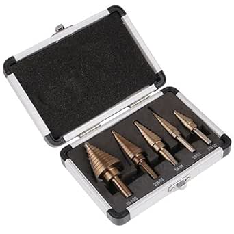 5pcs Step Drill Bit Set Hss Multiple Hole 50 Sizes Cobalt Titanium ...