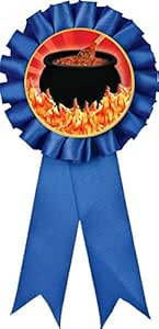 Amazon.com: Chili Cook Off Blue Rosette Ribbon, Flaming Hot Chili Pot ...