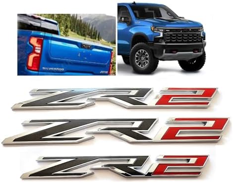 Amazon.com: 3pack Fender Rear ZR2 Emblems Badges Letter ZR2 Compatible ...