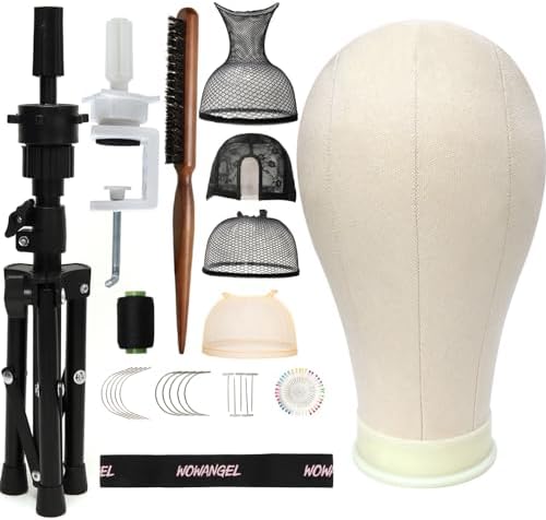 Amazon.com: Relx Reinforced Wig Stand with Mannequin Head - Adjustable ...