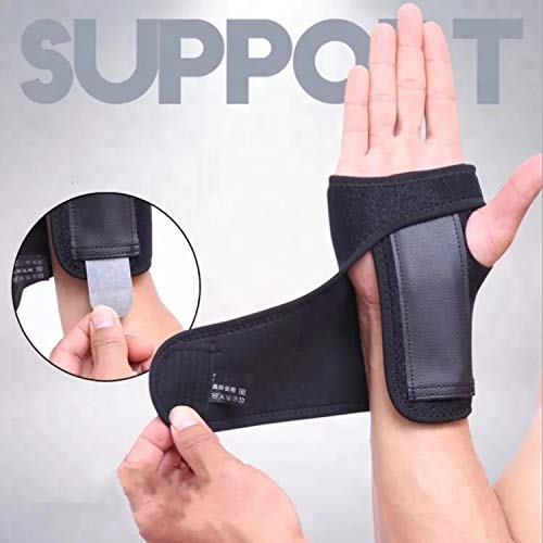Reinforced Black Wrist Hand Support Left or Right Adjustable Sprained ...
