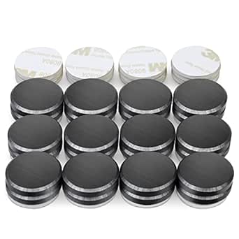 Anpro Round Magnets for Crafts - Strong Ceramic Magnets with Adhesive ...