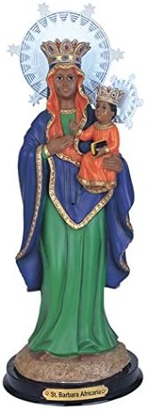Amazon.com: GC 12 Inch Saint St Barbara Africana Santa Statue Figurine ...