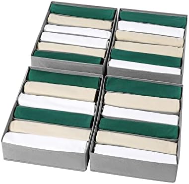 Amazon.com: Coorganisers 4 Packs T-shirt Drawer Organizers for Clothing ...