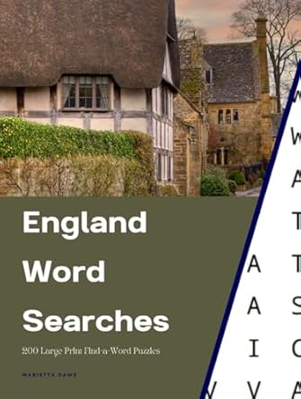 England Word Searches: 200 Large Print Find-a-Word Puzzles: Daws ...
