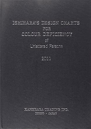 Ishihara's Design Charts for Colour Deficiency of: Buy Online at Best ...
