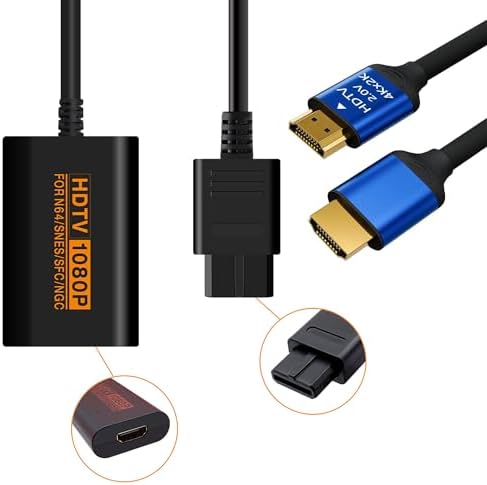 Amazon.com: Lorlorkool HDMI Adapter for Nintendo Gamecube, N64, SNES ...