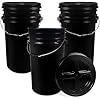 Amazon.com: ePackageSupply 7 Gallon Black Bucket with Black Gamma Screw ...