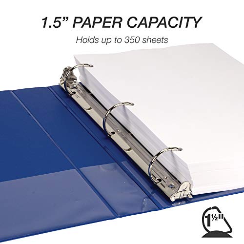 Snapklik.com : Durable 1.5 Inch Binder, Made In The USA, D Ring Binder ...