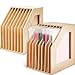 Amazon.com: ReliThick 2 Pcs Wood Scrapbook Paper Storage Organizer for ...