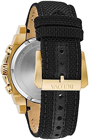 Bulova Herren Chronograph Quarz Uhr mit Nylon Armband 97B178 : Amazon ...