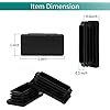 Amazon.com: FiveEyes 1"X2" 1X2 Rectangle Tubing Plug (10 Pack), 1X2 End ...