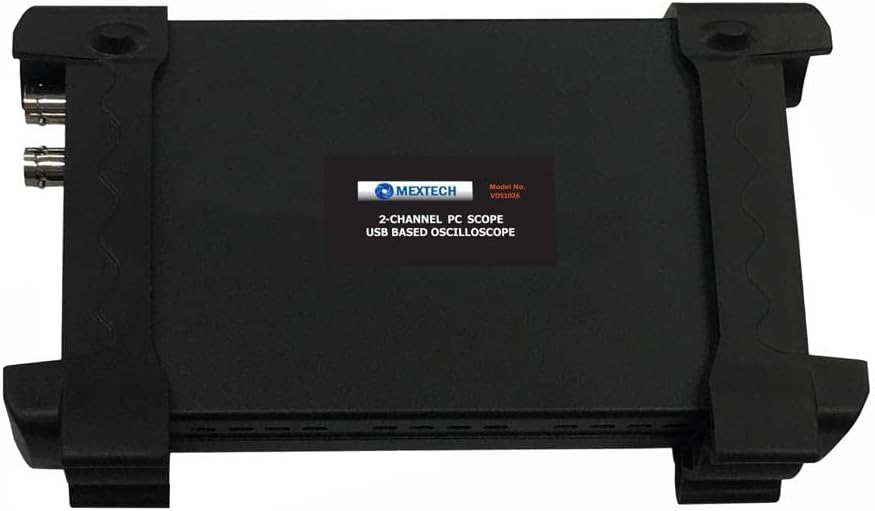 MEXTECH PC-Based Oscilloscope 20MHz 48MS/s USB 2 Channel Kit Computer ...
