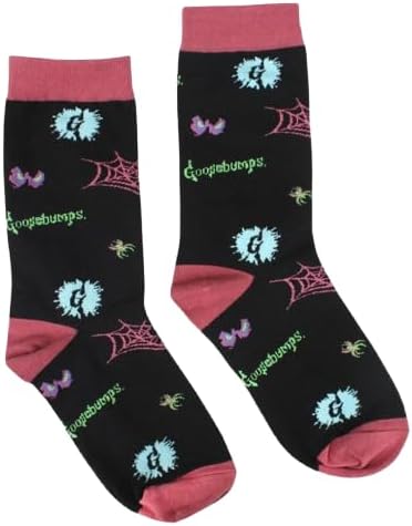 Amazon.com: Creepy Co. Goosebumps BLACK SPIDERWEB Tubular SOCKS Horror ...
