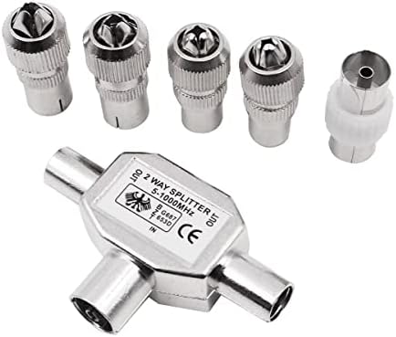 SmartMaster TV Aerial Splitter 2 Way, Cable TV Coax Splitter with ...