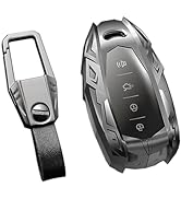 Amazon.com: Ocezbiis For Audi Key Fob Cover,Keychain,Zinc Alloy ...