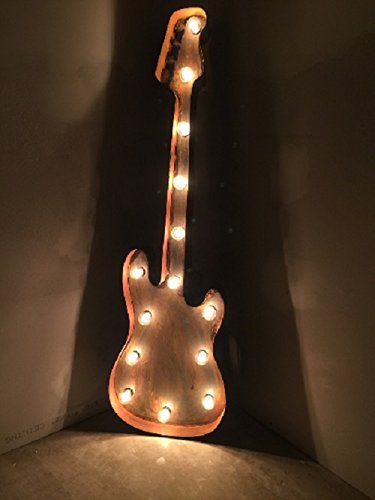 Amazon.com: Rustic Lighted Musical instruments Marquee Signs : Handmade ...