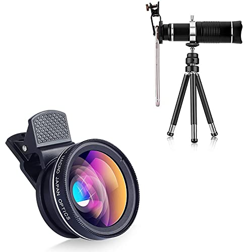 Raptas Combo Pack of 2 Items - 26X Optical Zoom Mobile Telescope Lens ...