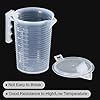 Amazon.com: PATIKIL Graduated Beaker, 2 Pack 500ml PP Plastic Liquid Measuring Cup Double Sided ...