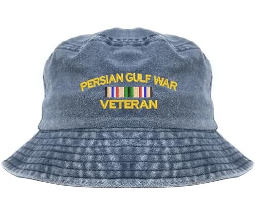 Amazon.com: Persian Gulf War veteran embroidered bucket hat, cool gift ...