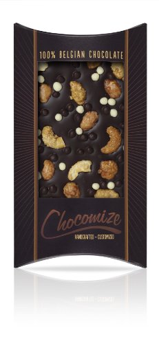 Amazon.com : Chocomize That's Nuts Dark Chocolate Bar, 4 Ounce ...