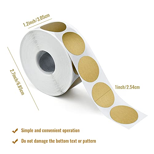 Snapklik.com : 1 Roll 1000 Pcs 1 Round Scratch Off Stickers Labels Self ...