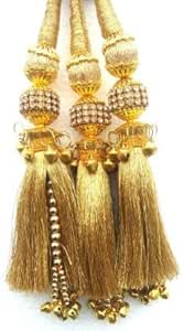 Amazon.com: Generic Ladies Partywear Parandi Golden Color Punjabi ...