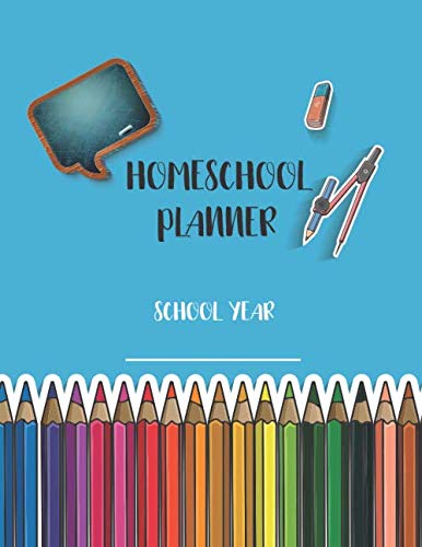 Buy Homeschool Planner, School Year: Homeschool Lesson Planner 180 days ...