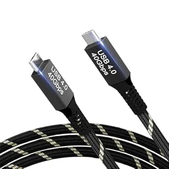 JointApex U4 Cable-1m-Support 40Gbps 100W/Video 8K@60Hz/Cotton Braiding ...